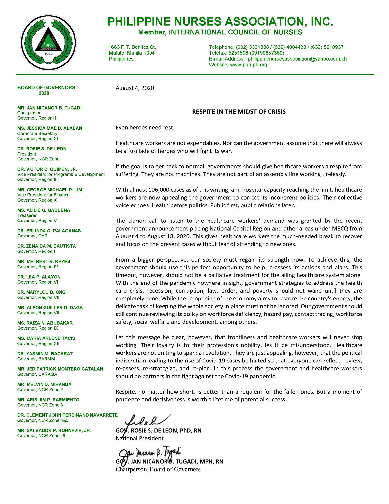 Respite in the Midst of Crisis